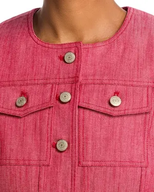 Cinq À Sept Reenee Denim Vest - Chilli Pepper
