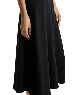 Theory V-neck Midi Dress