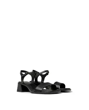 Camper Kora Leather Sandal - Black