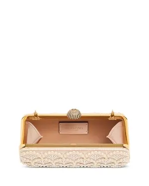 Valentino Garavani Minaudiere Embellished Chain Strap Wallet - Multi