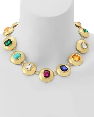 Kurt Geiger Stone Button Collar Necklace