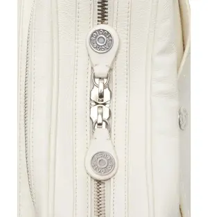 Acne Studios Leather Shoulder Bag - Cream