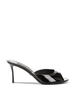 Dolce & Gabbana Patent Leather High Heel Slides