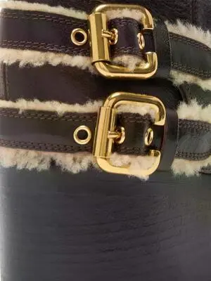 Chloé Dakota Buckle Shearling Boots