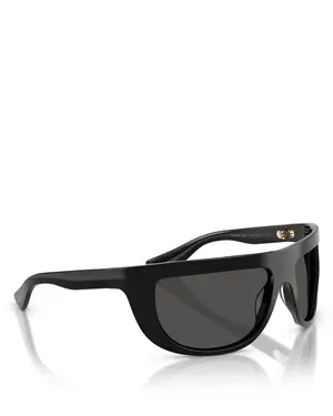 Khaite X Oliver Peoples Wraparound Sunglasses - Black