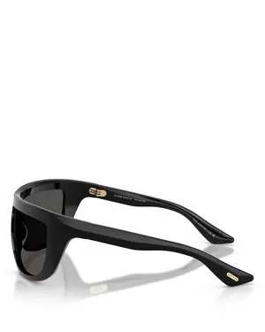 Khaite X Oliver Peoples Wraparound Sunglasses - Black