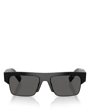 Prada Rectangular Sunglasses, 55mm - Black