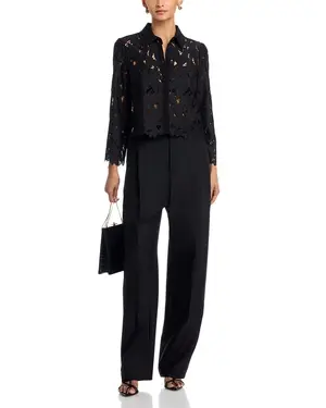 Generation Love Talsie Embroidered Georgette Combo Shirt