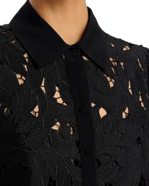 Generation Love Talsie Embroidered Georgette Combo Shirt