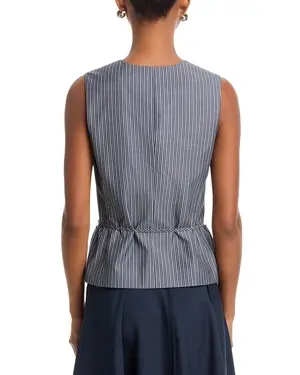 Rag & Bone Paulette Stripe Poplin Vest - Salst