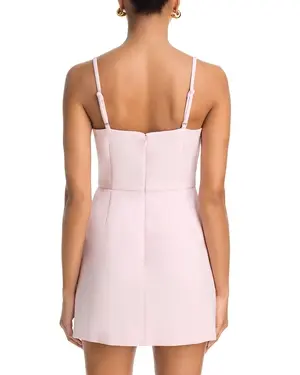 French Connection Whisper Scoop Neck Envelope Mini Dress - Pink Icing
