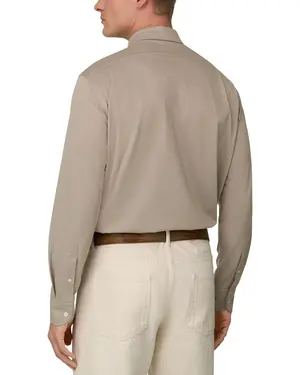Boggi Milano Regular Fit Japanese Jersey Shirt