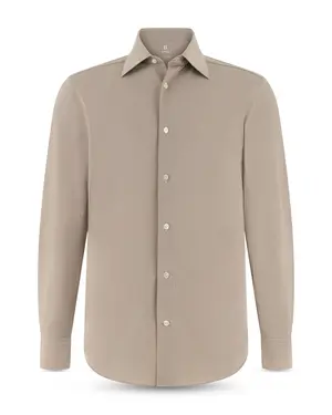 Boggi Milano Regular Fit Japanese Jersey Shirt