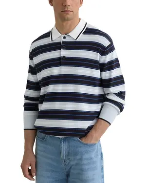 REISS Relaxed Fit Stripe Polo Shirt