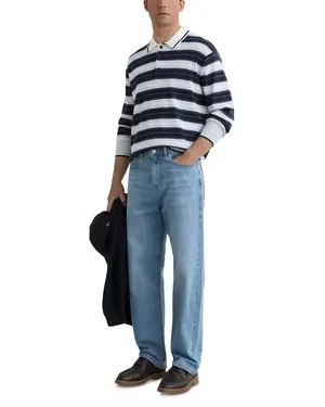 REISS Relaxed Fit Stripe Polo Shirt