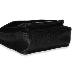 Saint Laurent Matelasse Niki Chain Satchel Crinkled Calfskin - Black