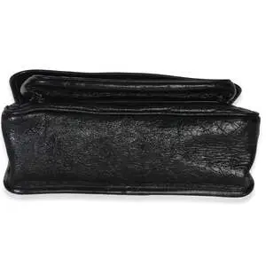 Saint Laurent Matelasse Niki Chain Satchel Crinkled Calfskin - Black