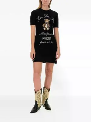 Moschino Teddy Graphic Mini Dress