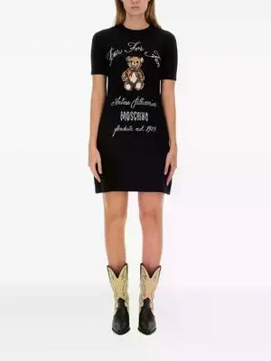 Moschino Teddy Graphic Mini Dress