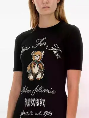 Moschino Teddy Graphic Mini Dress