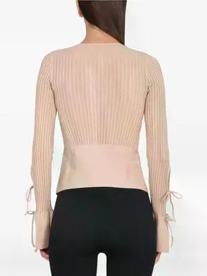 ANDREĀDAMO Tie-front Cardigan