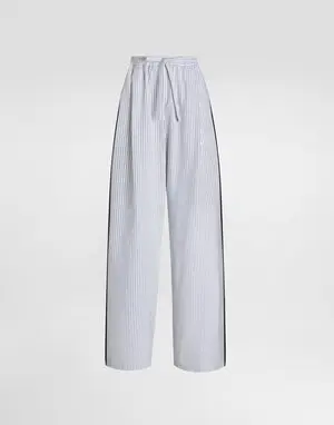 Dolce & Gabbana Striped Poplin Trousers - Multicolor