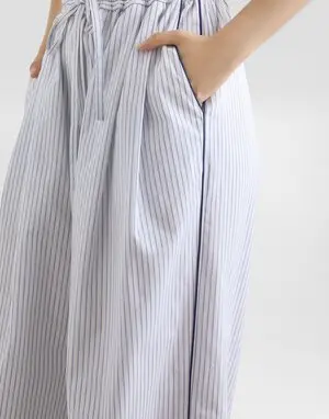 Dolce & Gabbana Striped Poplin Trousers - Multicolor