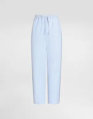 Dolce & Gabbana Striped Poplin Trousers - Multicolor