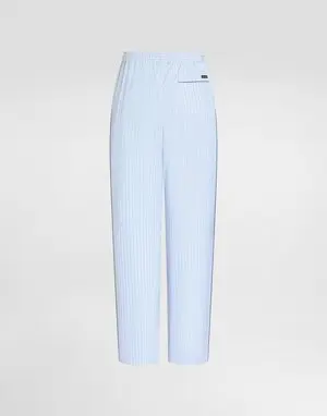Dolce & Gabbana Striped Poplin Trousers - Multicolor