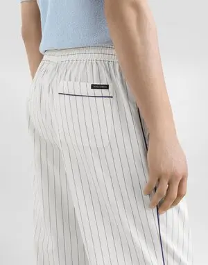 Dolce & Gabbana Striped Poplin Trousers - Multicolor