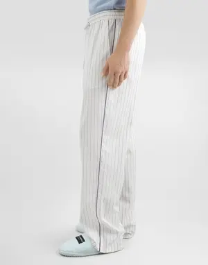Dolce & Gabbana Striped Poplin Trousers - Multicolor