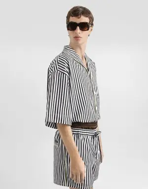 Dolce & Gabbana Striped Poplin Shirt - Multicolor