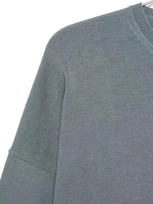 ALYSI Tonal Panelled Sweater - Blue