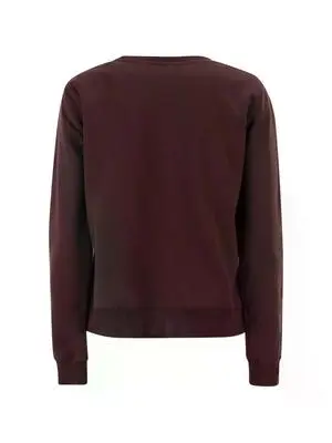 DONDUP Logo-embroidered Crew-neck Sweatshirt - Brown