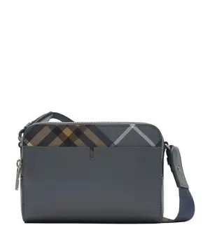 Burberry Leather Cross-body Bag - Blue