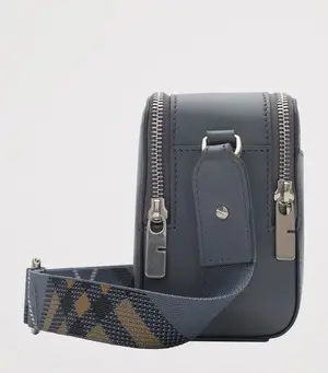 Burberry Leather Cross-body Bag - Blue