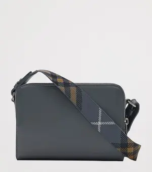 Burberry Leather Cross-body Bag - Blue
