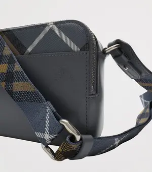 Burberry Leather Cross-body Bag - Blue