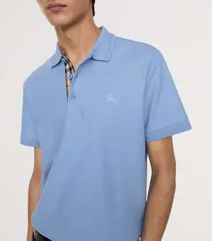 Burberry Cotton Polo Shirt - Blue