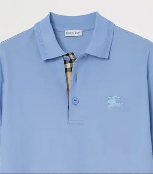 Burberry Cotton Polo Shirt - Blue