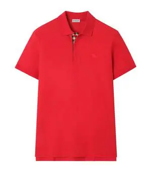 Burberry Cotton Polo Shirt - Red