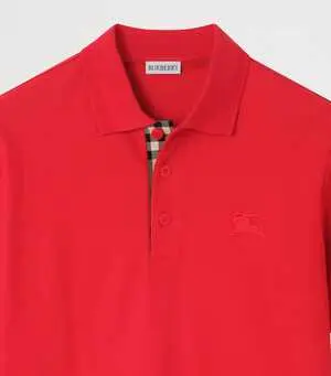 Burberry Cotton Polo Shirt - Red