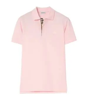 Burberry Cotton Polo Shirt - Pink