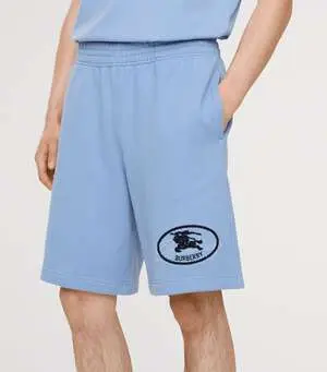 Burberry Equestrian Knight Sweatshorts - Blue