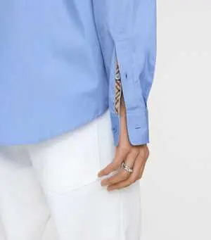 Burberry Cotton Poplin Shirt - Blue