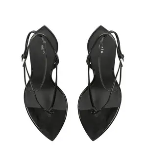 Alaïa Patent Leather Wedge Sandals