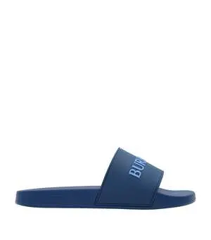 Burberry Logo Slides - Blue