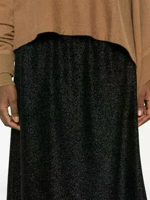 JIL SANDER Elasticated A-line Midi Skirt