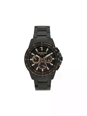 TRUSSARDI 44mm Chronograph Watch - Black