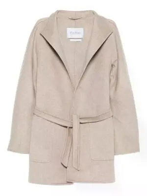 Max Mara Short Belted Coat - Neutrals